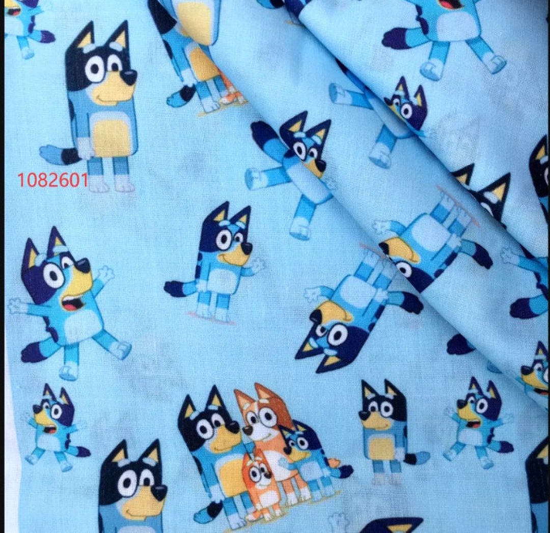Bluey Fabric Poly Cotton - Etsy