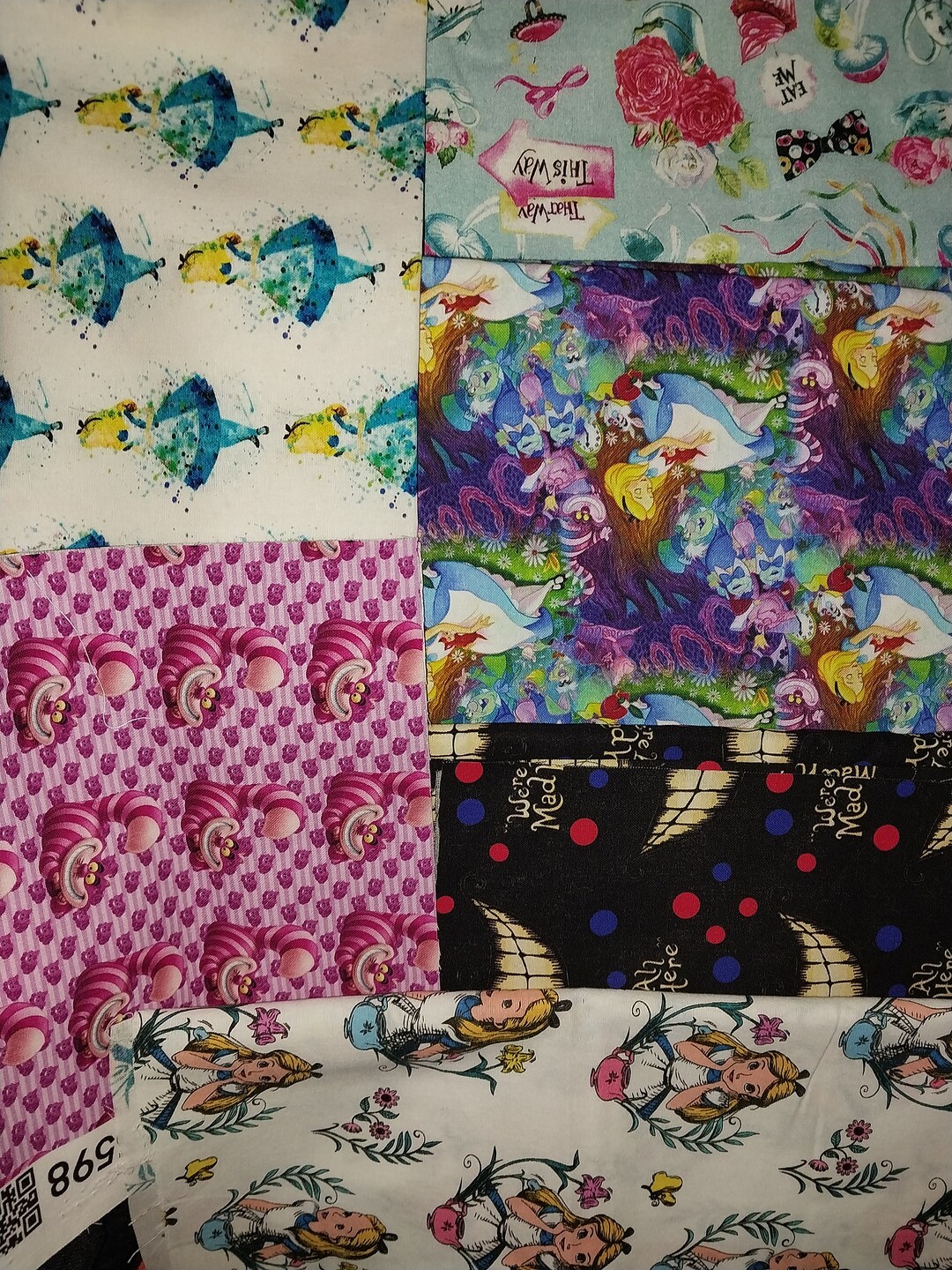 Alice and Wonderland Cotton Remnants - Etsy