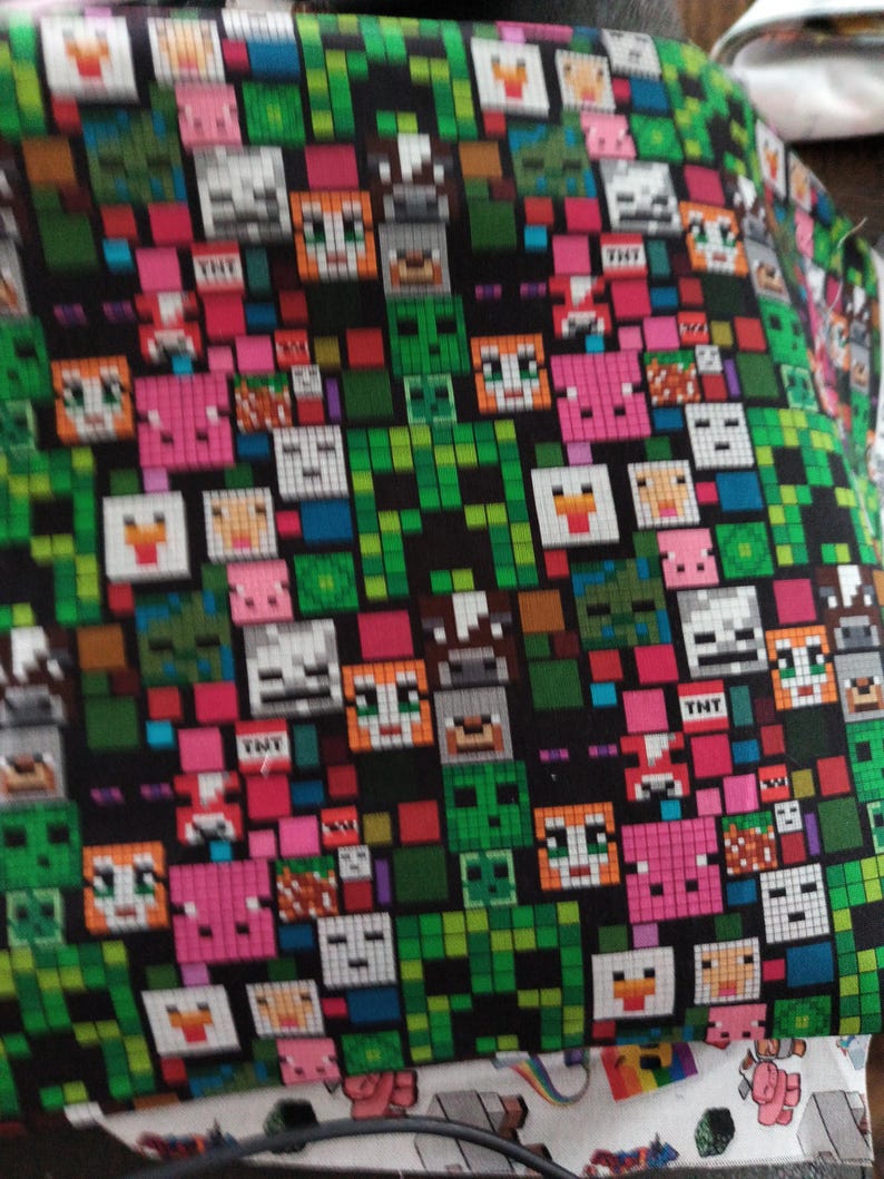 Minecraft Fabric Different Patterns and Sizes - Etsy