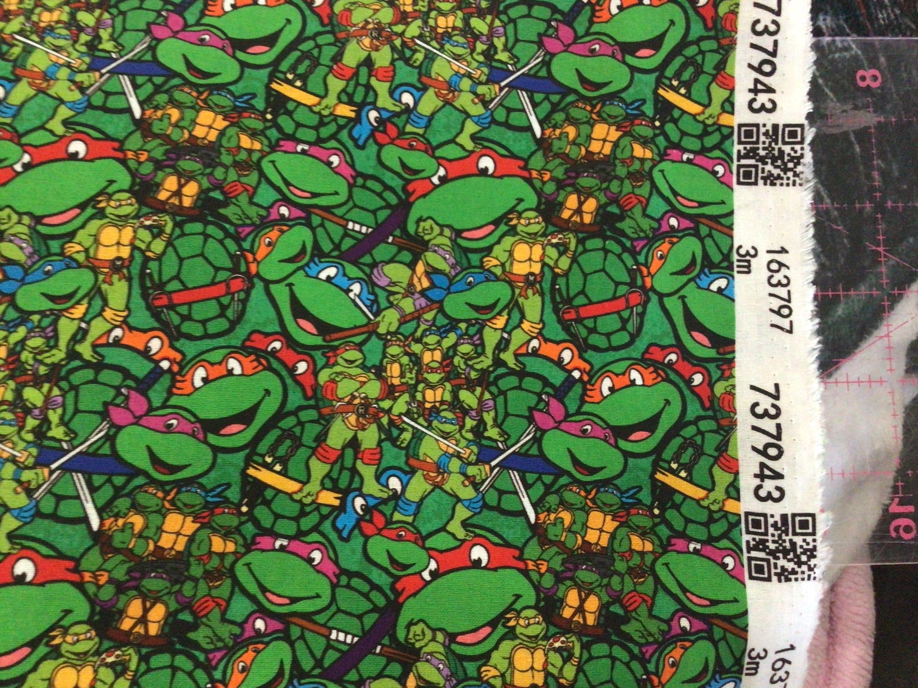 Tmnt Fabric Teenage Mutant Ninja Turtle Fabric - Etsy