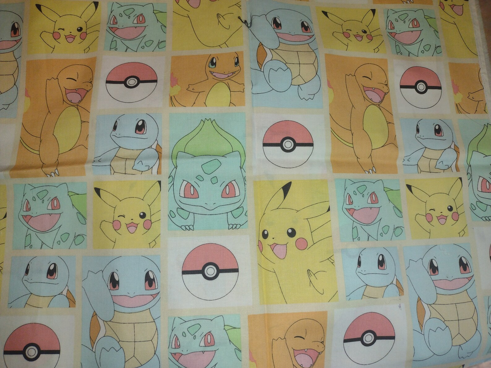 Pokemon Eevee Charizard Squirtle What Was Fabric See Description - Etsy