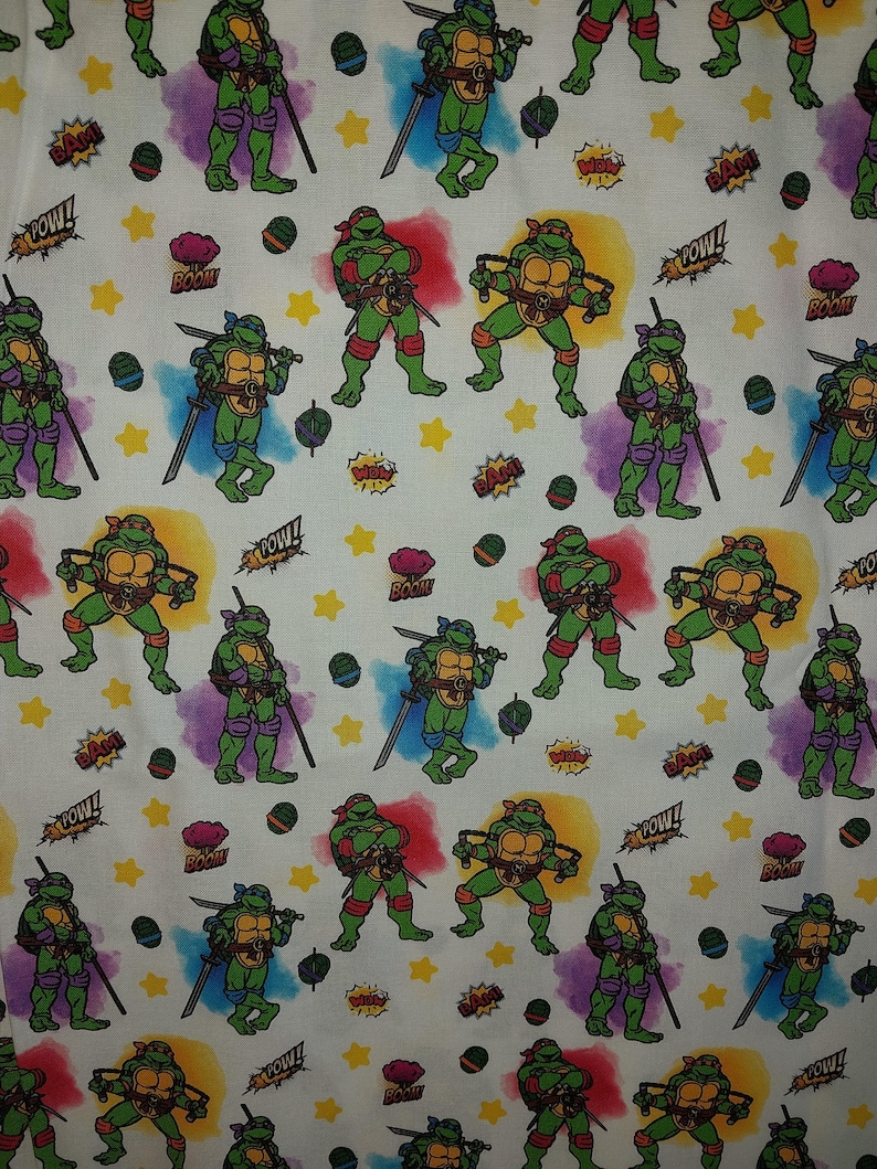 Tmnt Fabric Teenage Mutant Ninja Turtle Fabric - Etsy