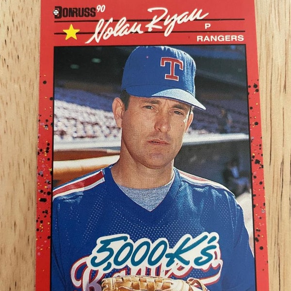Rare Nolan Ryan Card - Etsy