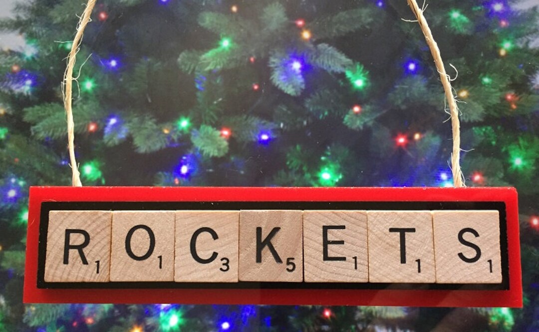 Houston Rockets Christmas Ornament Scrabble Tiles - Etsy