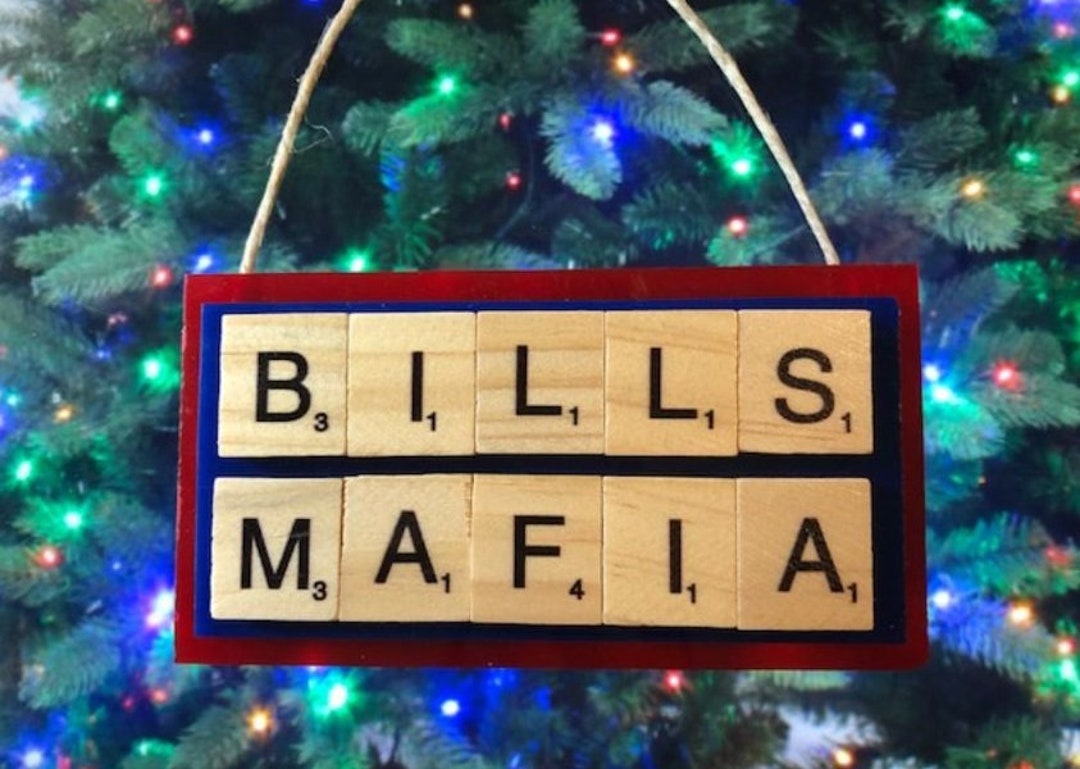 Buffalo Bills Mafia Christmas Ornament Scrabble Tiles USA Made - Etsy