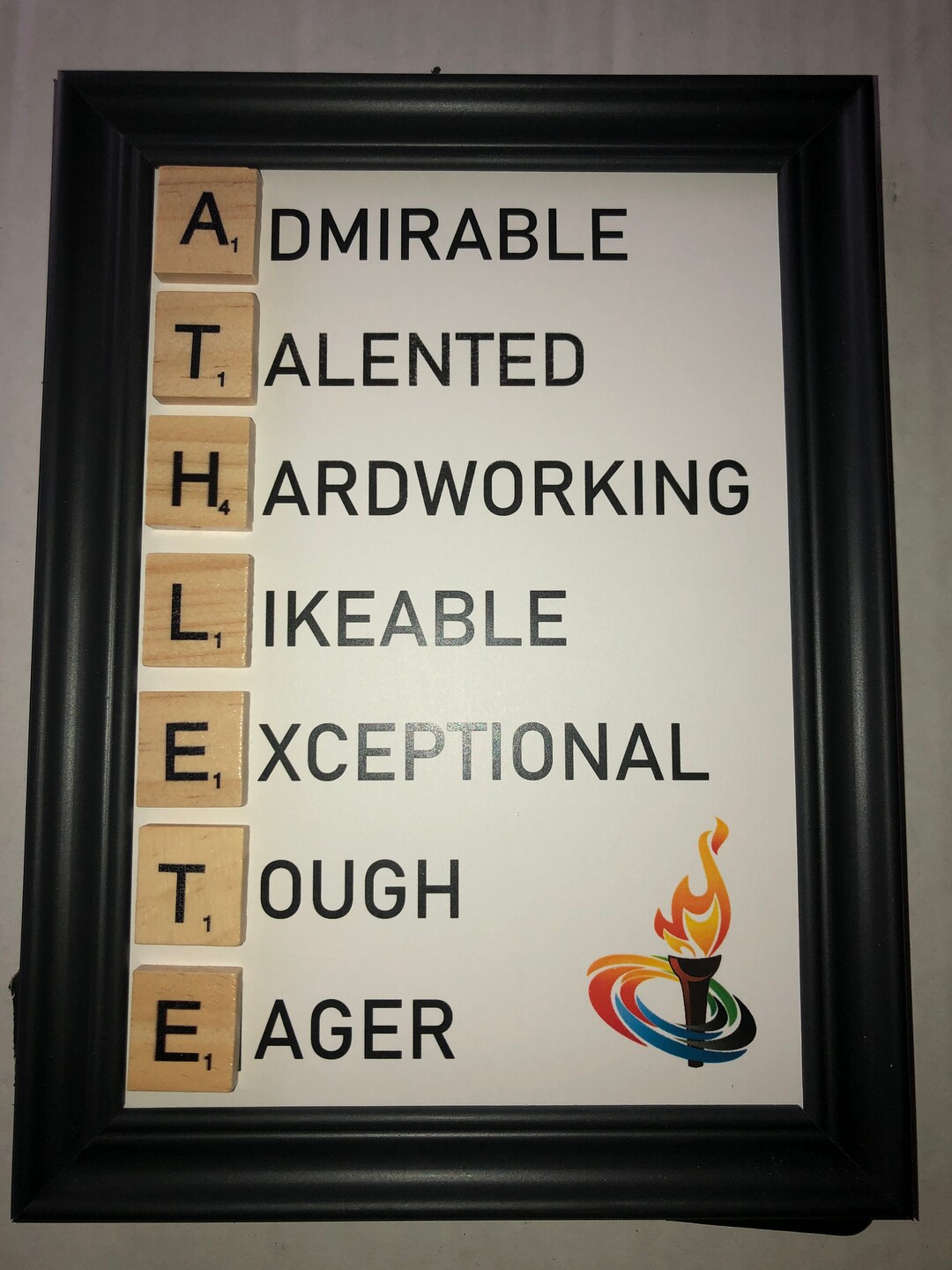 Athlete Acronym Sign 5 X 7 Picture Frame Made in - Etsy