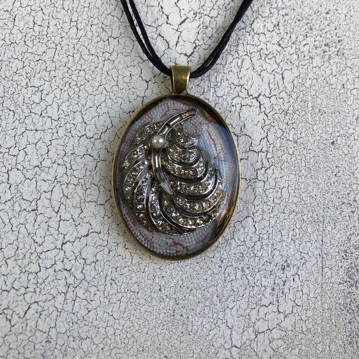 Resin Necklace, Boho Chic Pendants, Up-cycled Pendants, Unique Jewelry ...