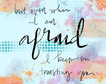 Be Not Afraid Print - Etsy