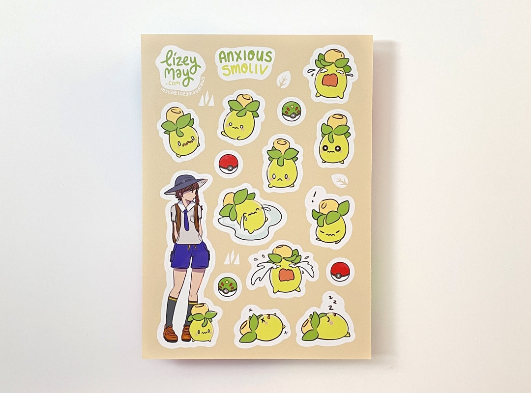 Smolive Sticker Sheet Stickers Pokemon Stickers Journal - Etsy