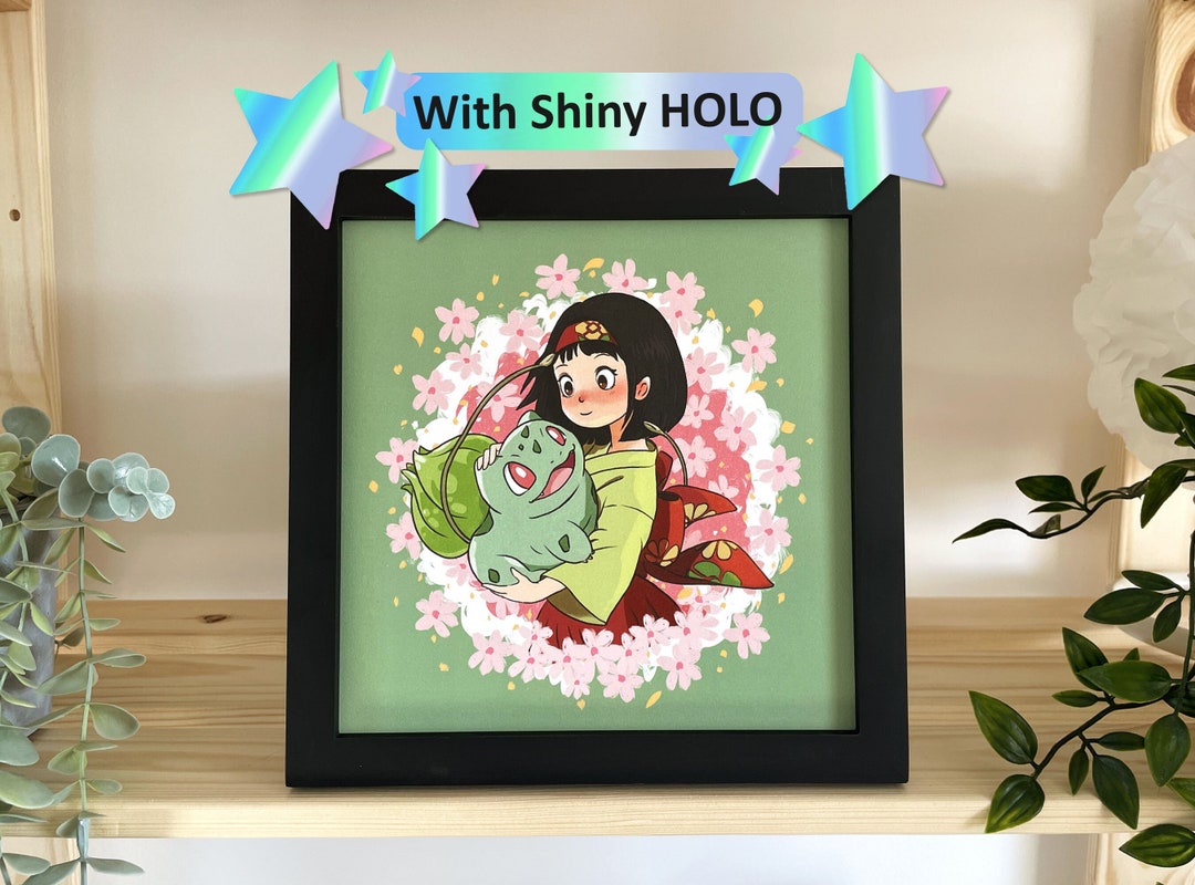 HOLO Erika Bulbasaur Art Print Pokemon Art Print Fanart Pokemon Print ...