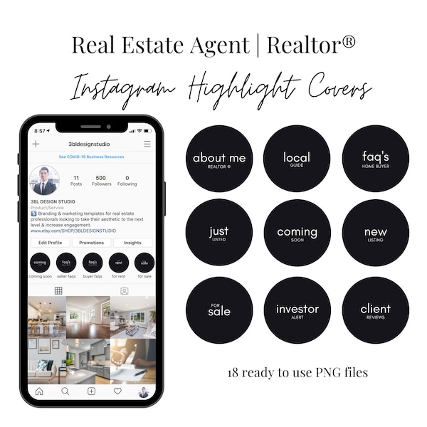 Instagram Highlight Covers Real Estate - Etsy