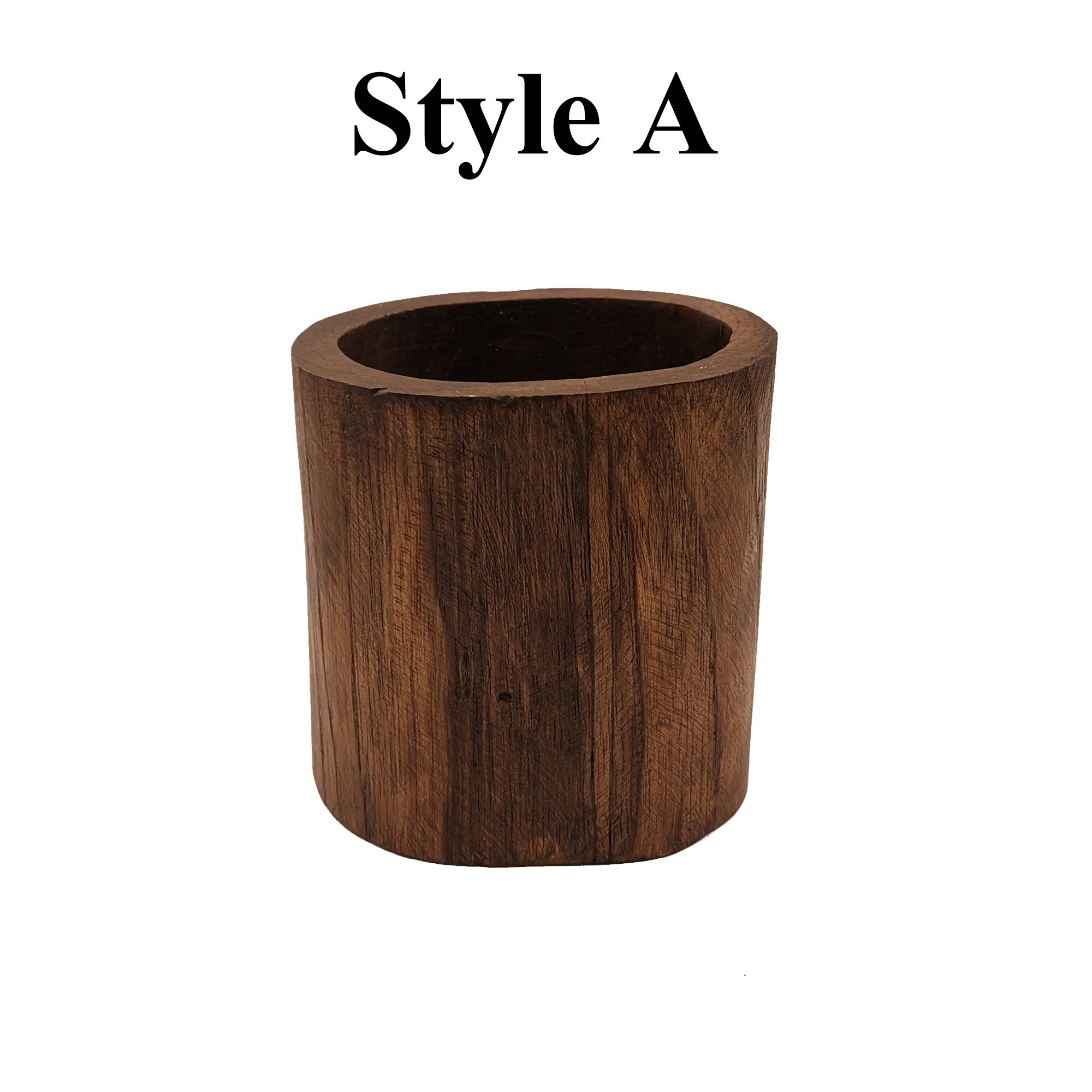 Handmade Vintage Wood Pen Holder for Desk Rustic Pencil - Etsy