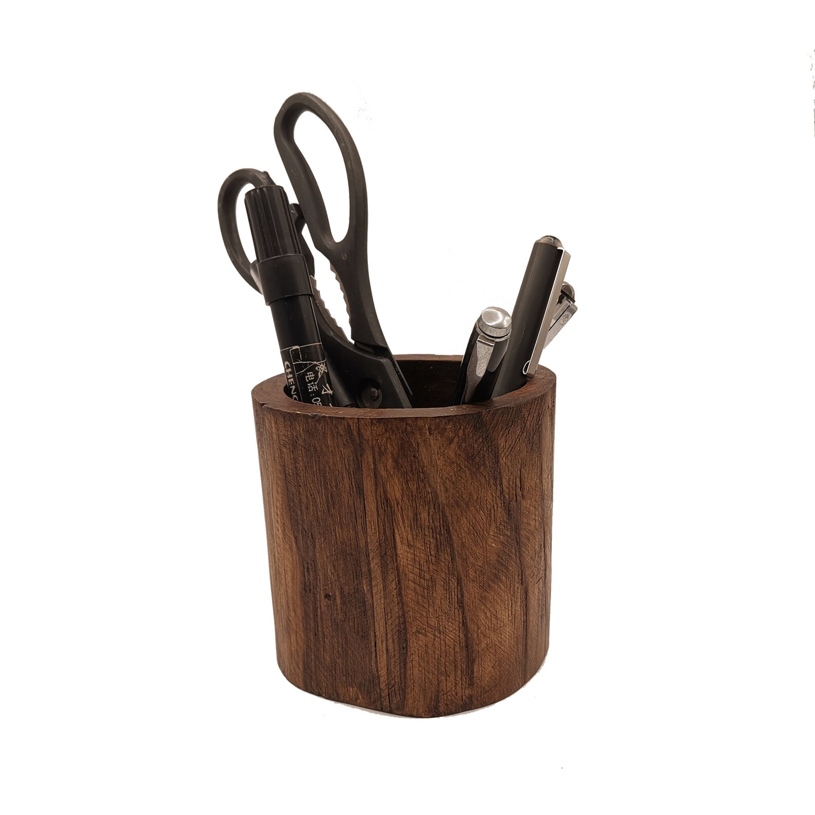 Handmade Vintage Wood Pen Holder for Desk Rustic Pencil - Etsy