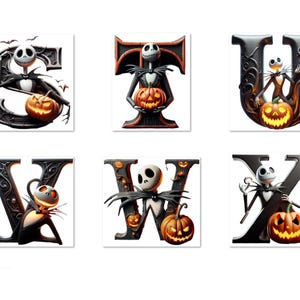 Halloween Alphabet Letters PNG Digital Download Printable Font ...