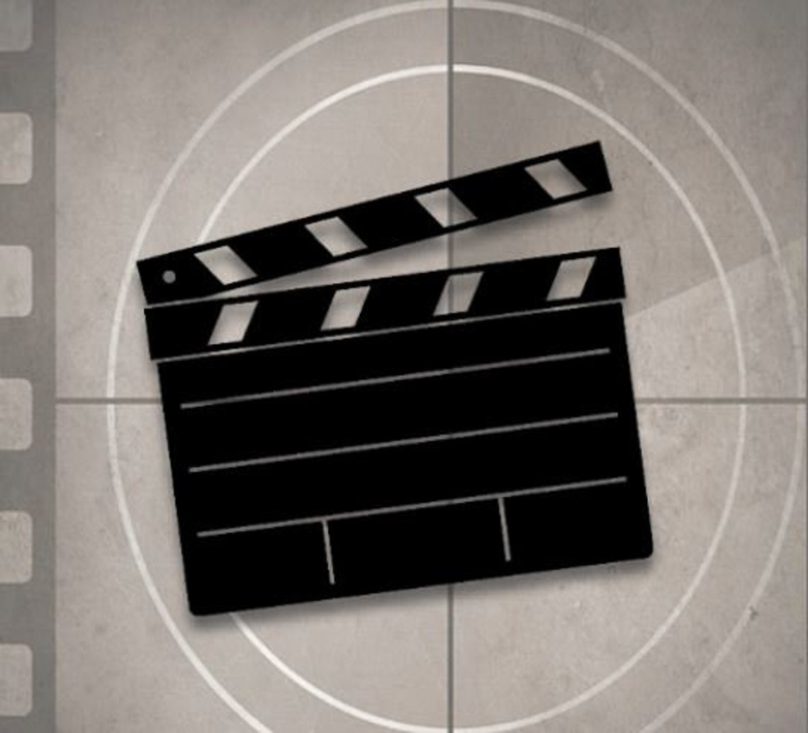 Movie Clapperboard SVG Clapboard Decal Clipart Download Cut With ...