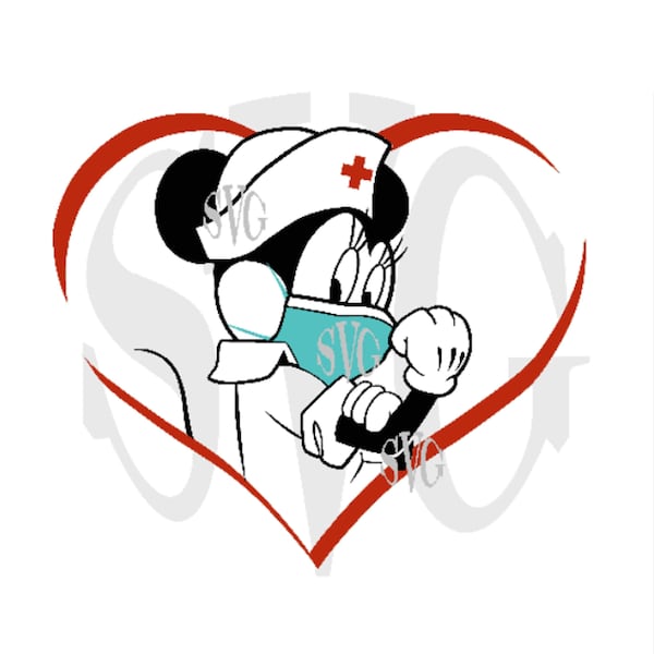 Minnie Nurse Svg - Etsy