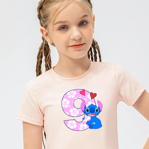 Stitch Birthday Age 9 PNG Instant Download Ready to Print for Shirt ...