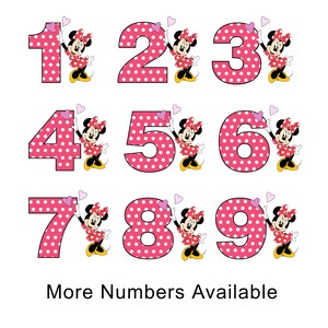 Minnie Birthday Age 4 PNG Instant Download Ready to Print for Shirt ...
