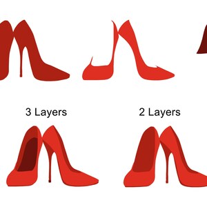 Red Heels SVG Ruby Slippers High Heels Stilettos Instructions Download ...
