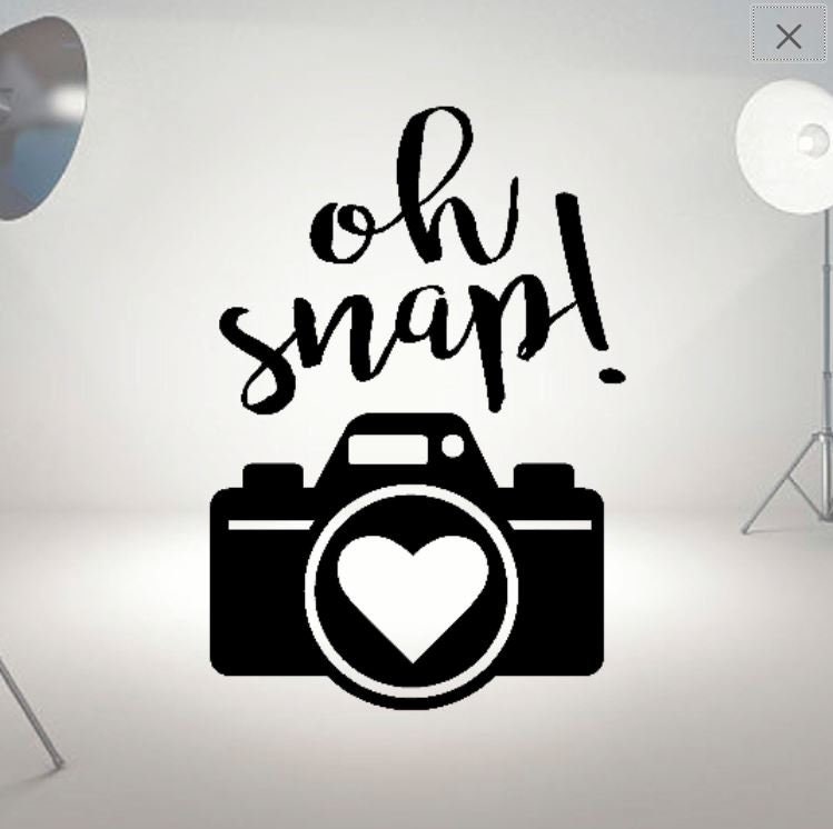 Oh Snap SVG Camera Photography Download Clip Art for Cricut Vinyl ...