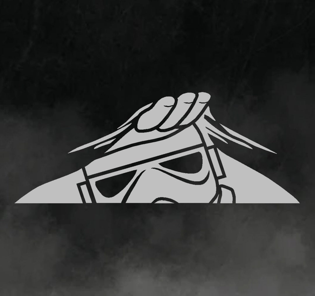 Storm Trooper Peeking From Car SVG Star Wars Storm Trooper Decal ...