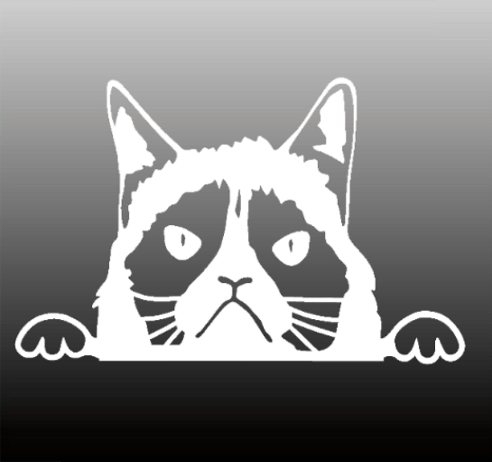 Grumpy Cat SVG Download Cut With Sillhouette or Cricut Vinyl | Etsy