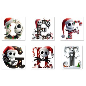 Christmas Alphabet Letters PNG Digital Download Printable Font ...