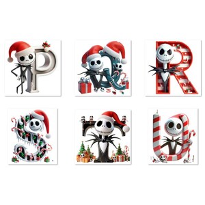 Christmas Alphabet Letters PNG Digital Download Printable Font ...