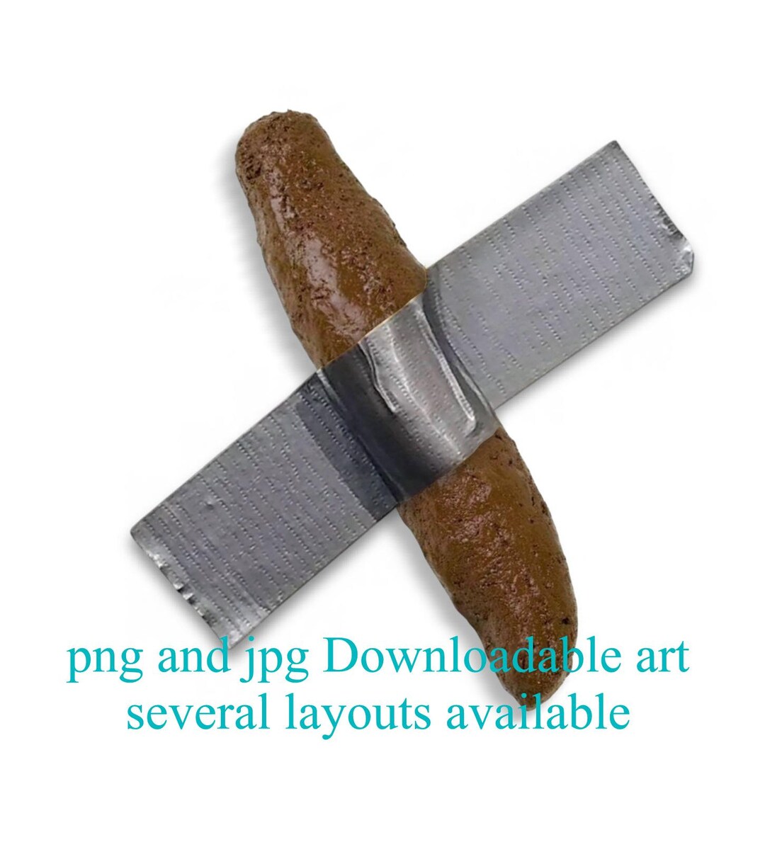 Duct Tape Banana Replaced by Poop Art is Subjective Includes Ornate ...