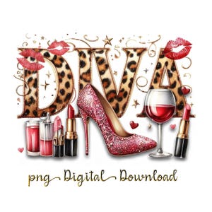 Birthday Diva Digital PNG Download Printable Graphic Transparent ...