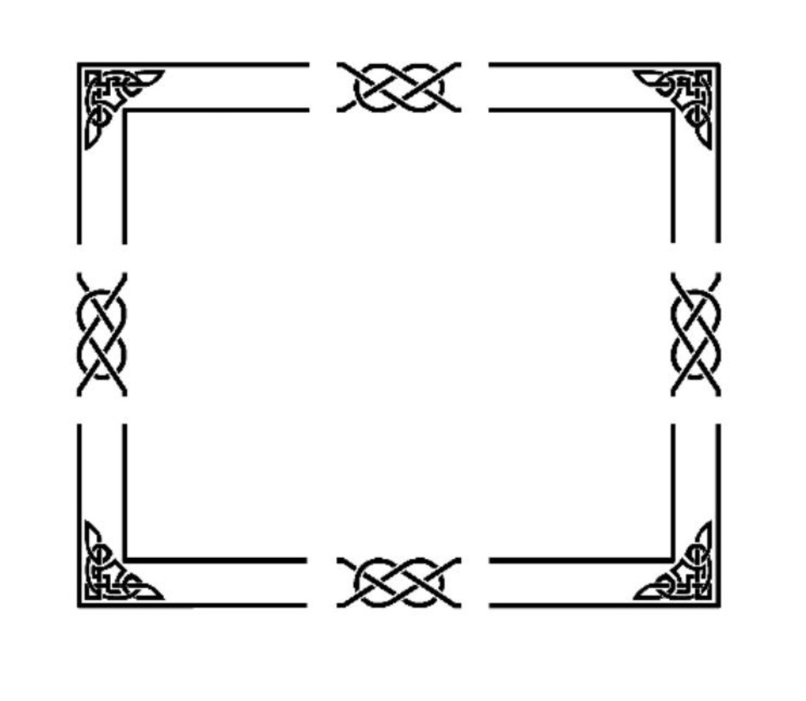 Celtic Frame SVG Download for DIY Cricut Sillohette or Other | Etsy