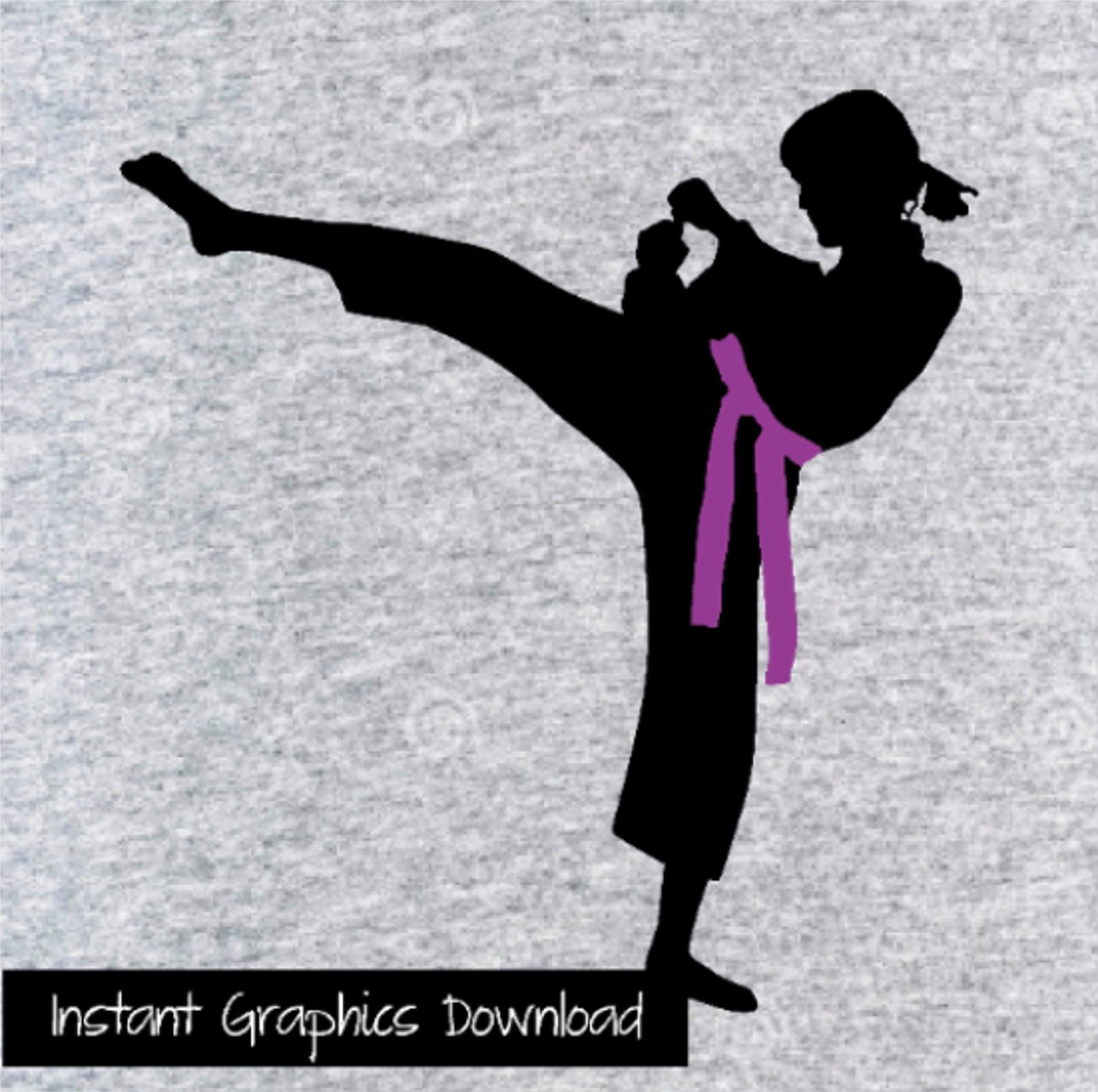 Karate Kid Girl SVG Clipart Downloadable Re-cuttable Change - Etsy