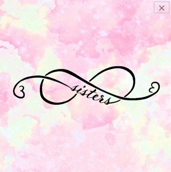 Sisters Infinity SVG for Cricut Sillohette or other vinyl | Etsy