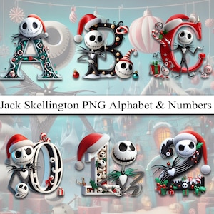 Christmas Alphabet Letters PNG Digital Download Printable Font ...