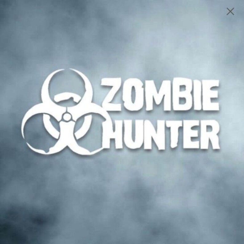 Zombie Hunter SVG Car Window Decal clipart Download cut with | Etsy