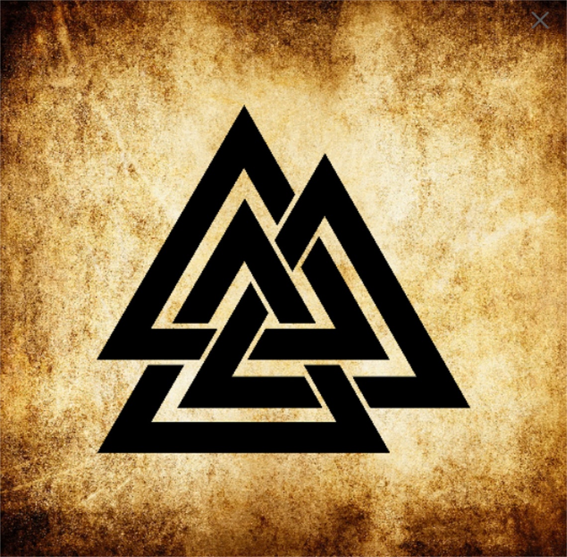 Viking Symbol SVG Valknut Logo Tshirt Download for DIY Cricut - Etsy