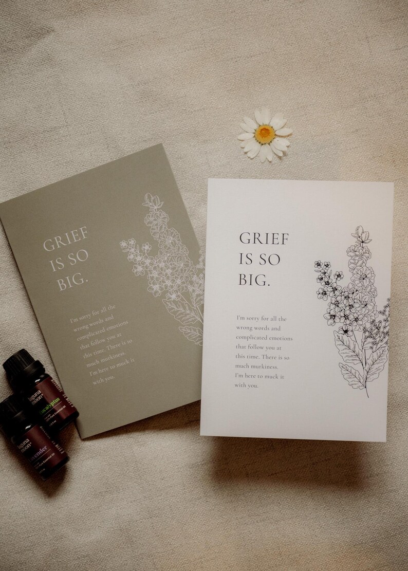 Personal Grief, Not Sympathy, Cards - Etsy