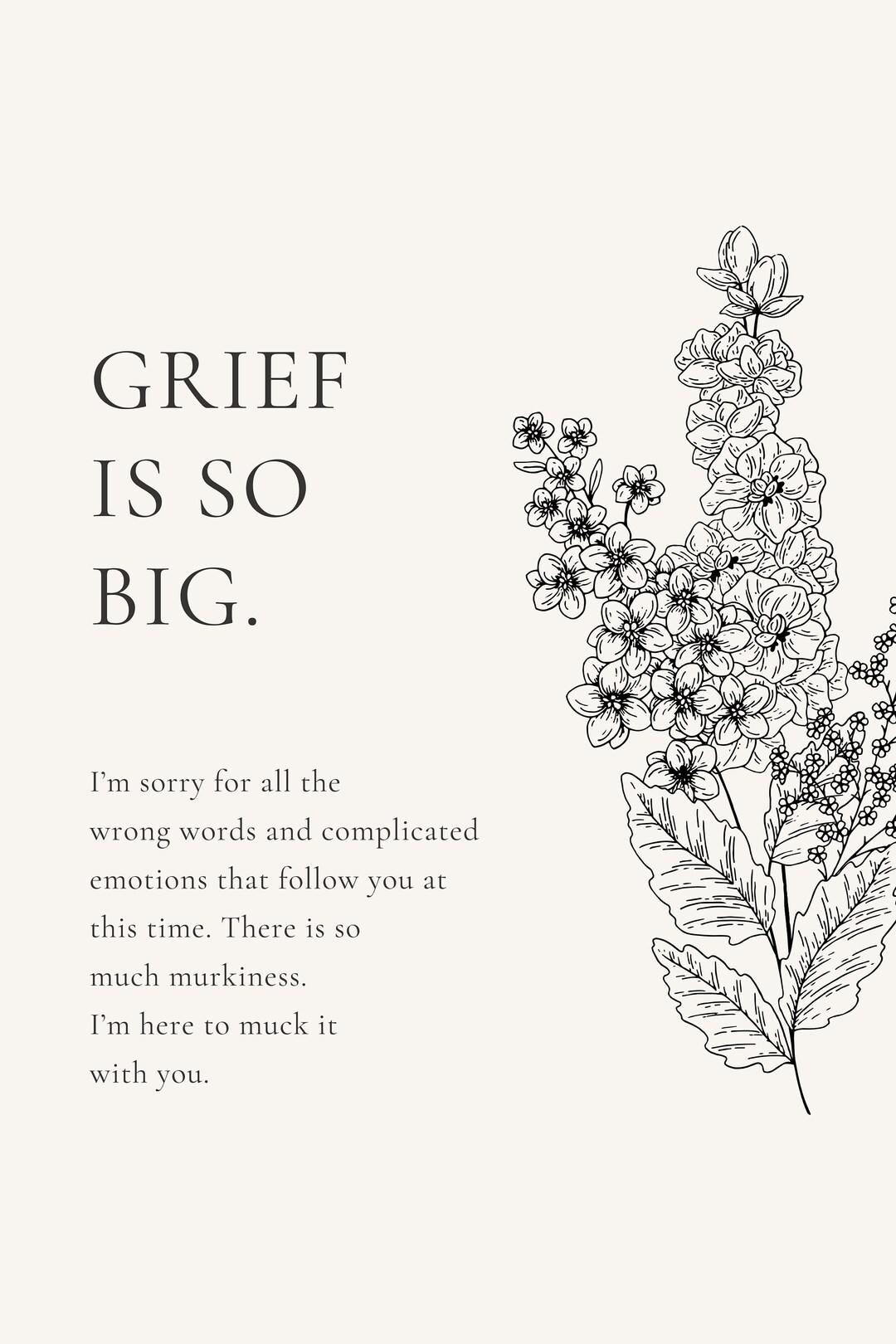 Personal Grief, Not Sympathy, Cards - Etsy