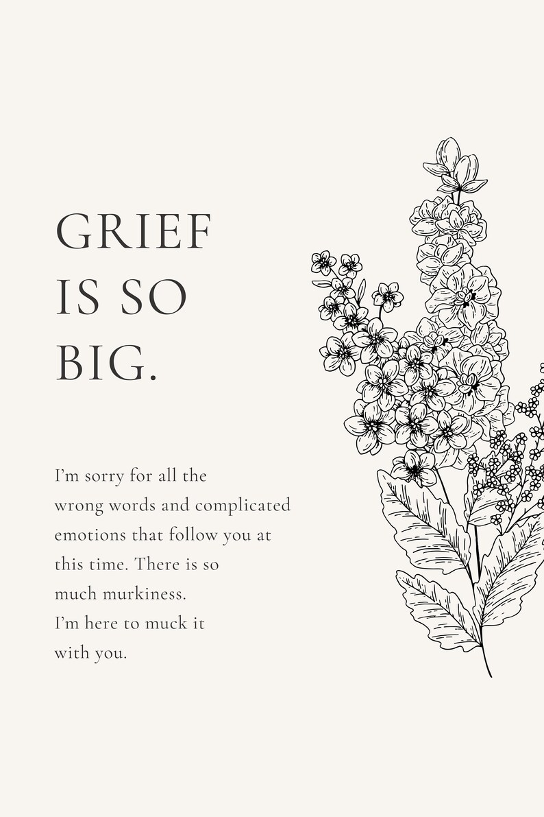 Personal Grief, Not Sympathy, Cards - Etsy