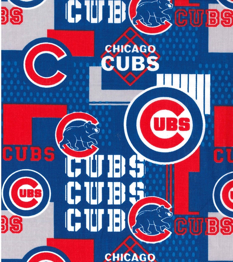 1 Yard MLB Chicago Cubs Cotton Fabric Patch - Price per 1 Yard - Etsy