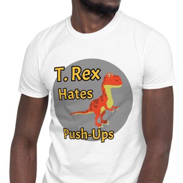 T Rex Hates Pushups - Etsy