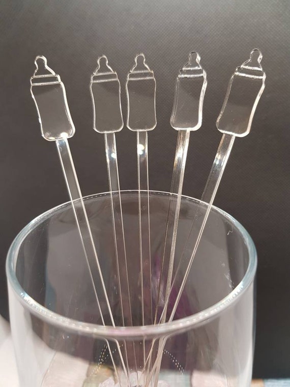 Baby Shower Drink Stirrers Cocktail Sticks Twizzle Sticks | Etsy