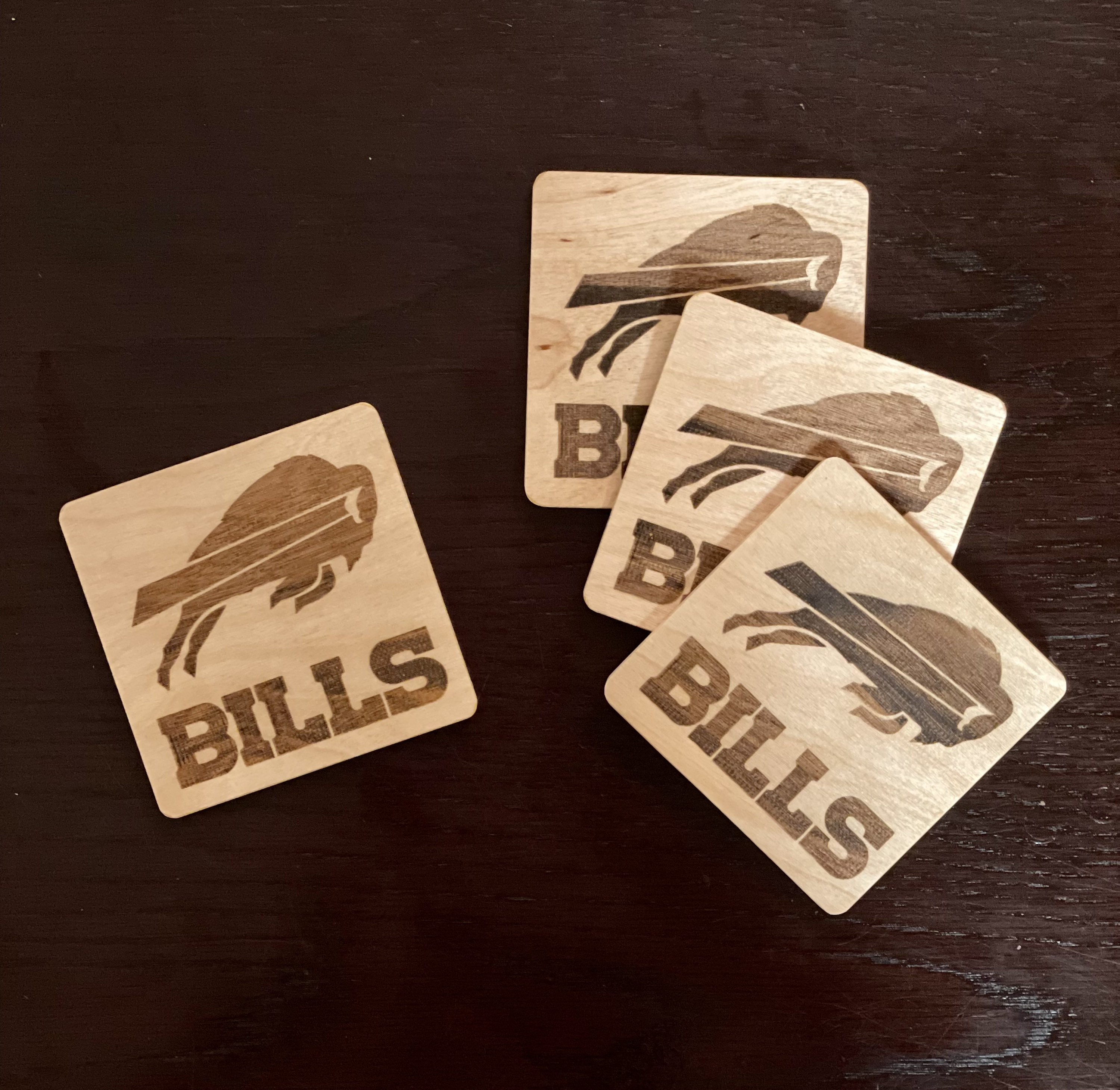 Buffalo Bills Coaster Set - Etsy