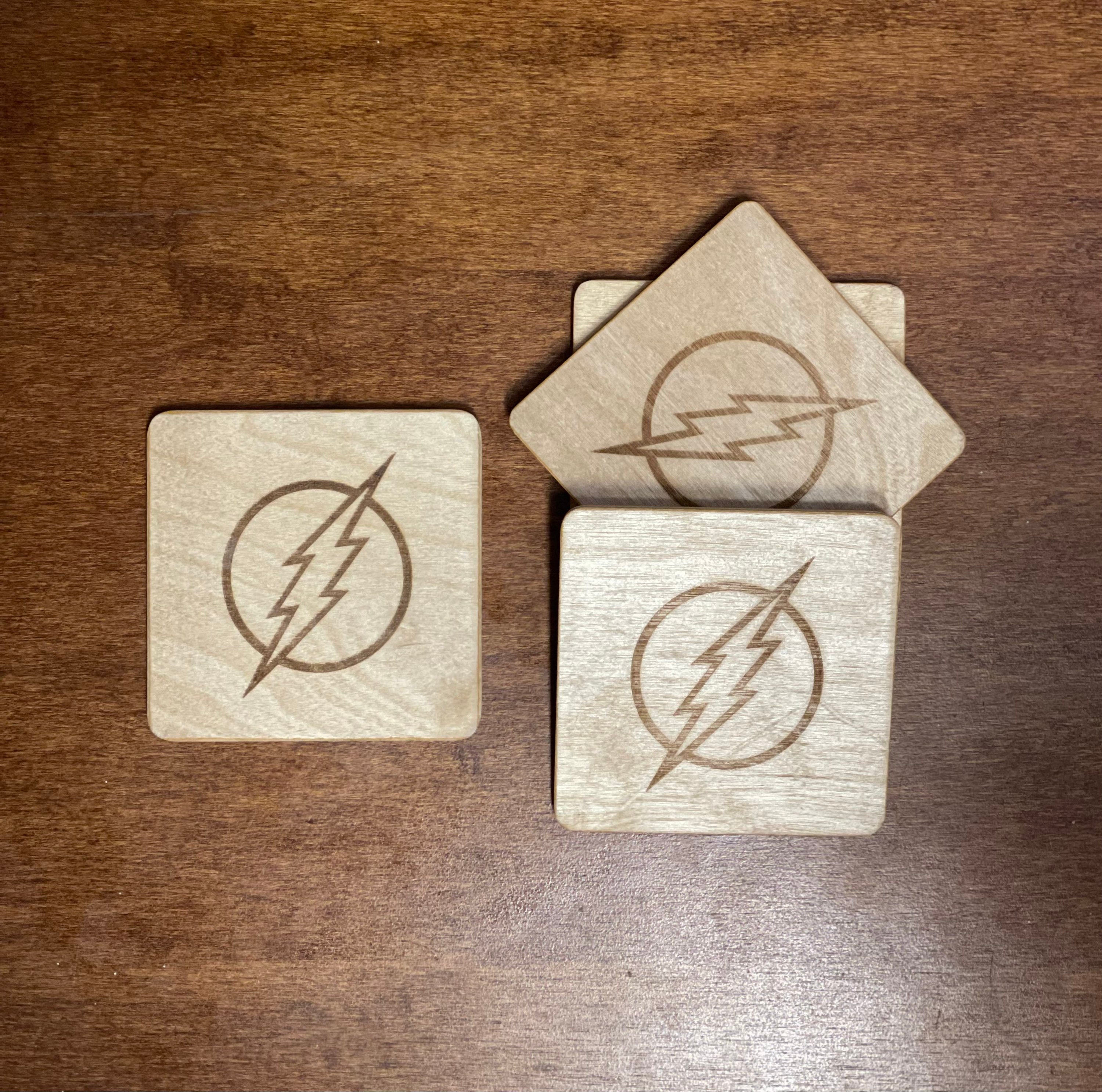 The Flash Coaster Set - Etsy