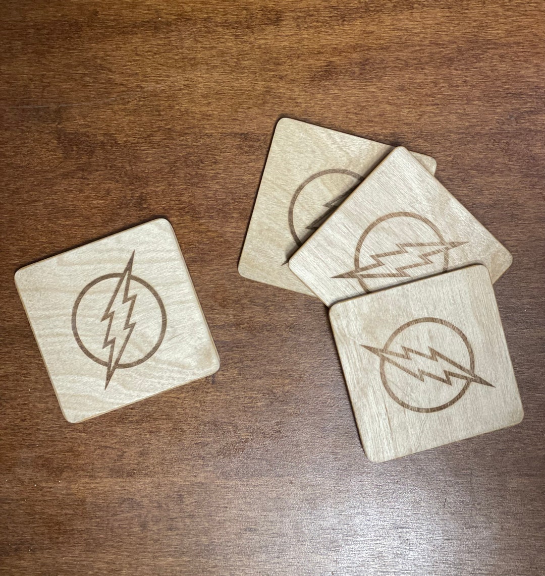 The Flash Coaster Set - Etsy