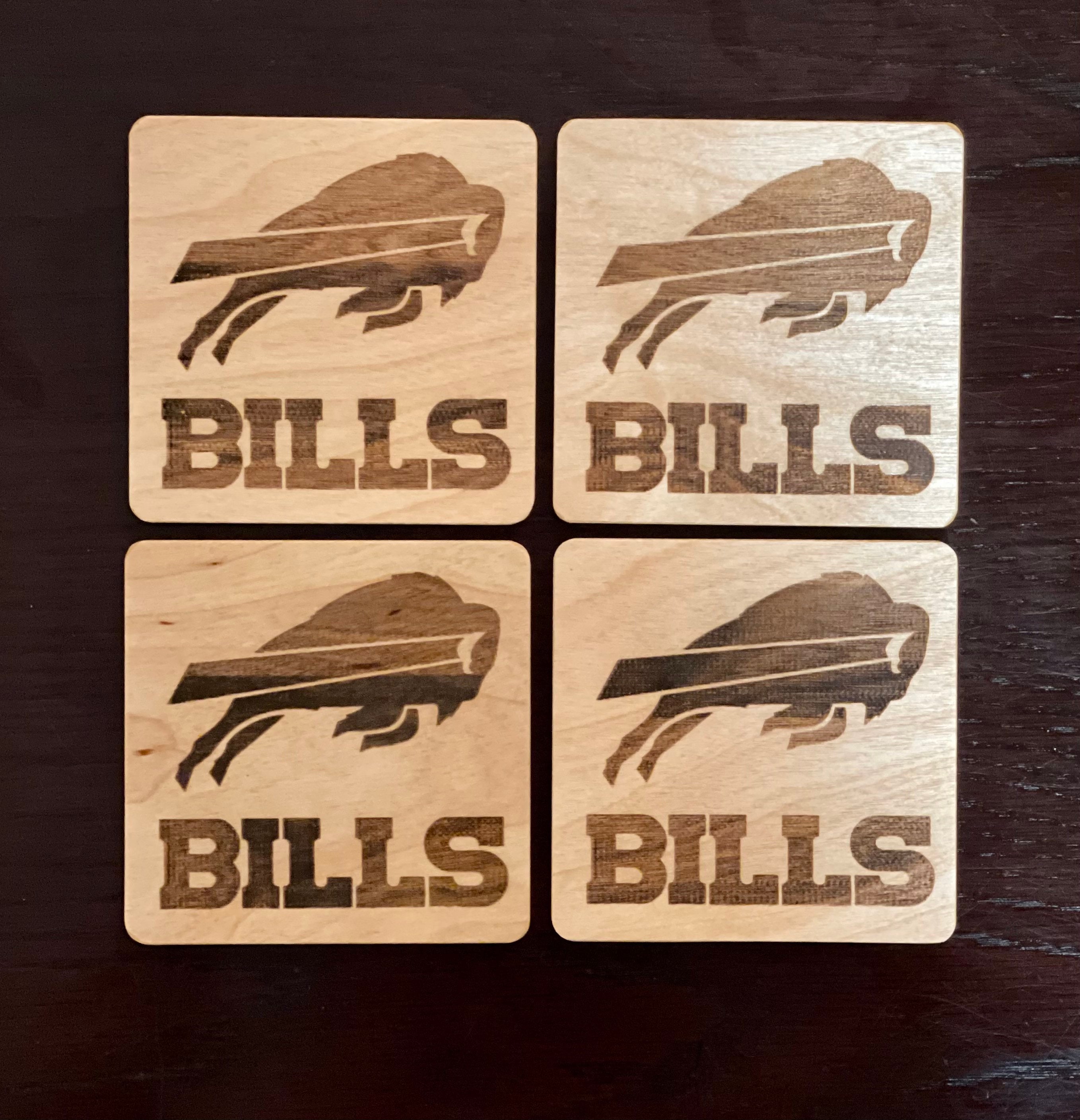 Buffalo Bills Coaster Set - Etsy
