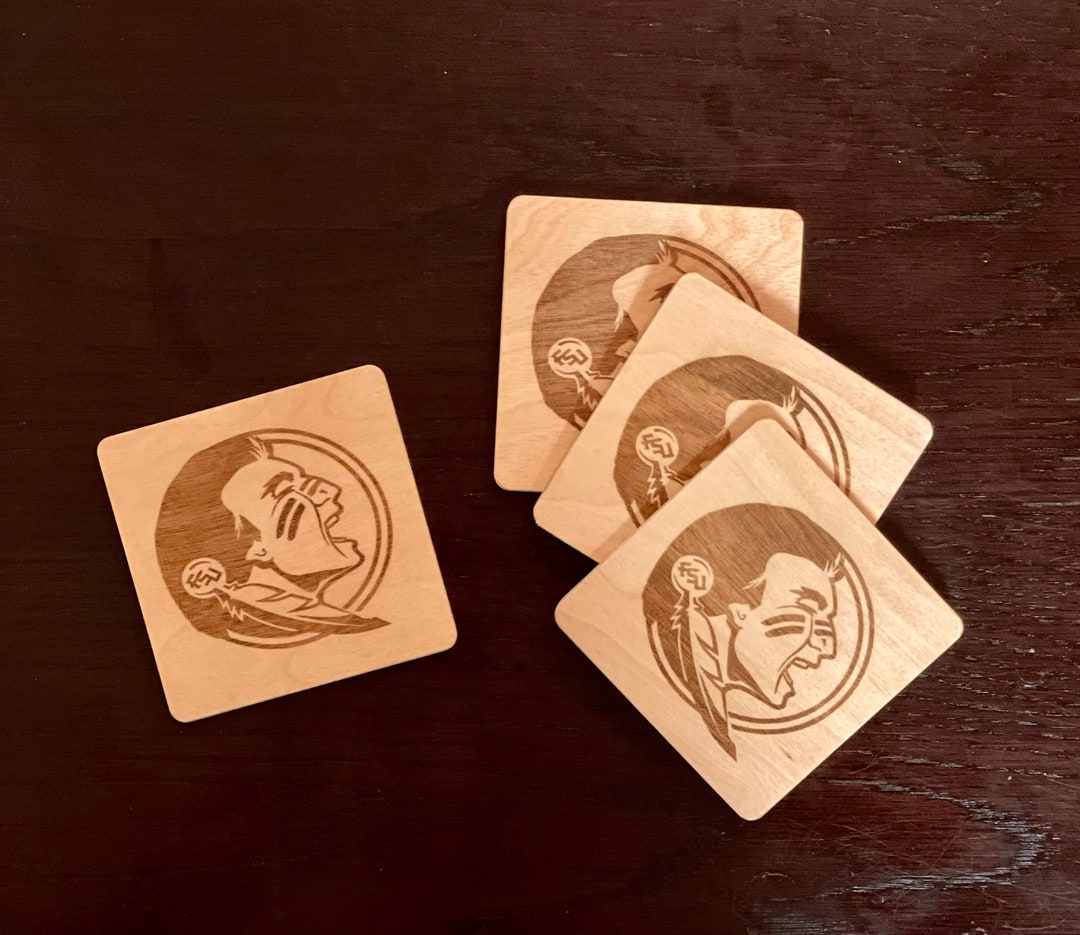 FSU Coaster Set - Etsy