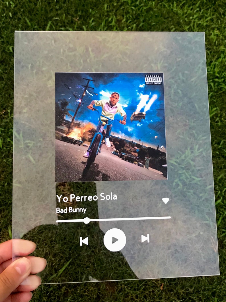 Spotify Glass Custom Spotify Acrylic Music Poster Glass | Etsy