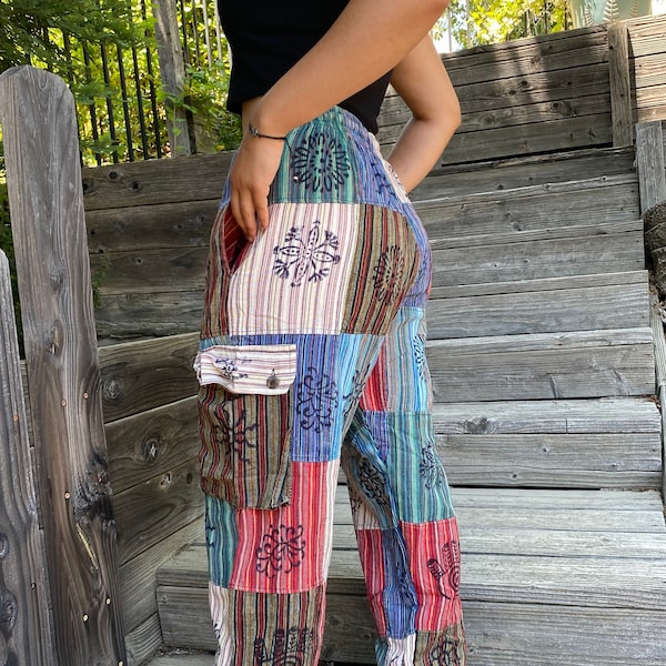 Patchwork Pants - Etsy
