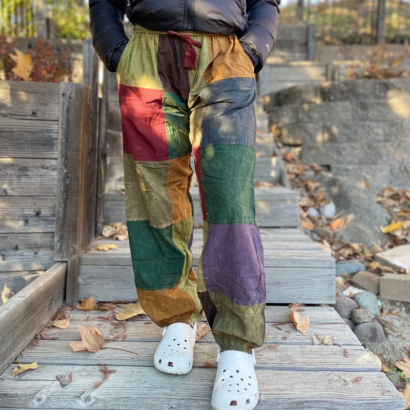 Patchwork Pants - Etsy